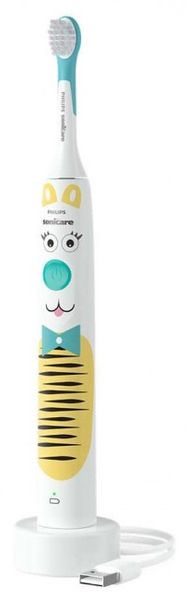 Szczoteczka soniczna Philips Sonicare For Kids Design-a-Pet HX3601/01 biały - Białe szczoteczki ...